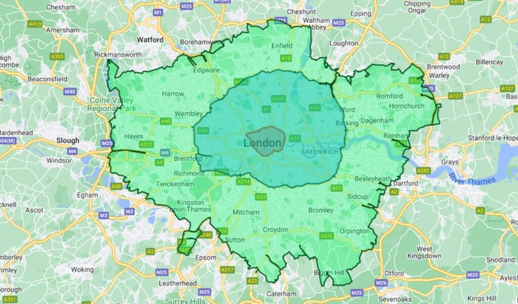 New ULEZ Map Shows Plans To Extend To Kent Border - KentNews.Online